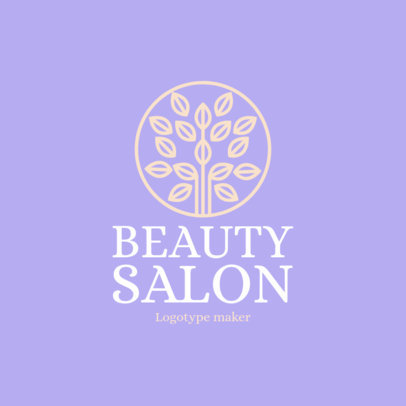 Placeit - Beauty Salon Logo Maker with Flower Icon