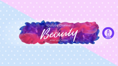 Placeit - YouTube Beauty Blogger Channel Banner Template