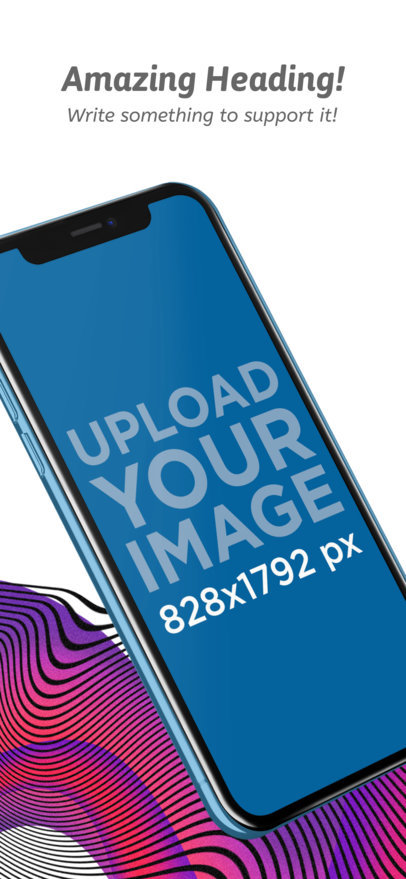 Placeit - Woman Using an iPhone X Mockup in her Living Room