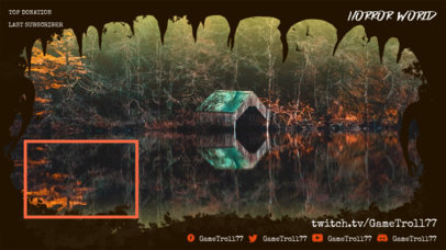 Placeit - Horror Gaming Twitch Overlay Template Featuring an Eerie ...